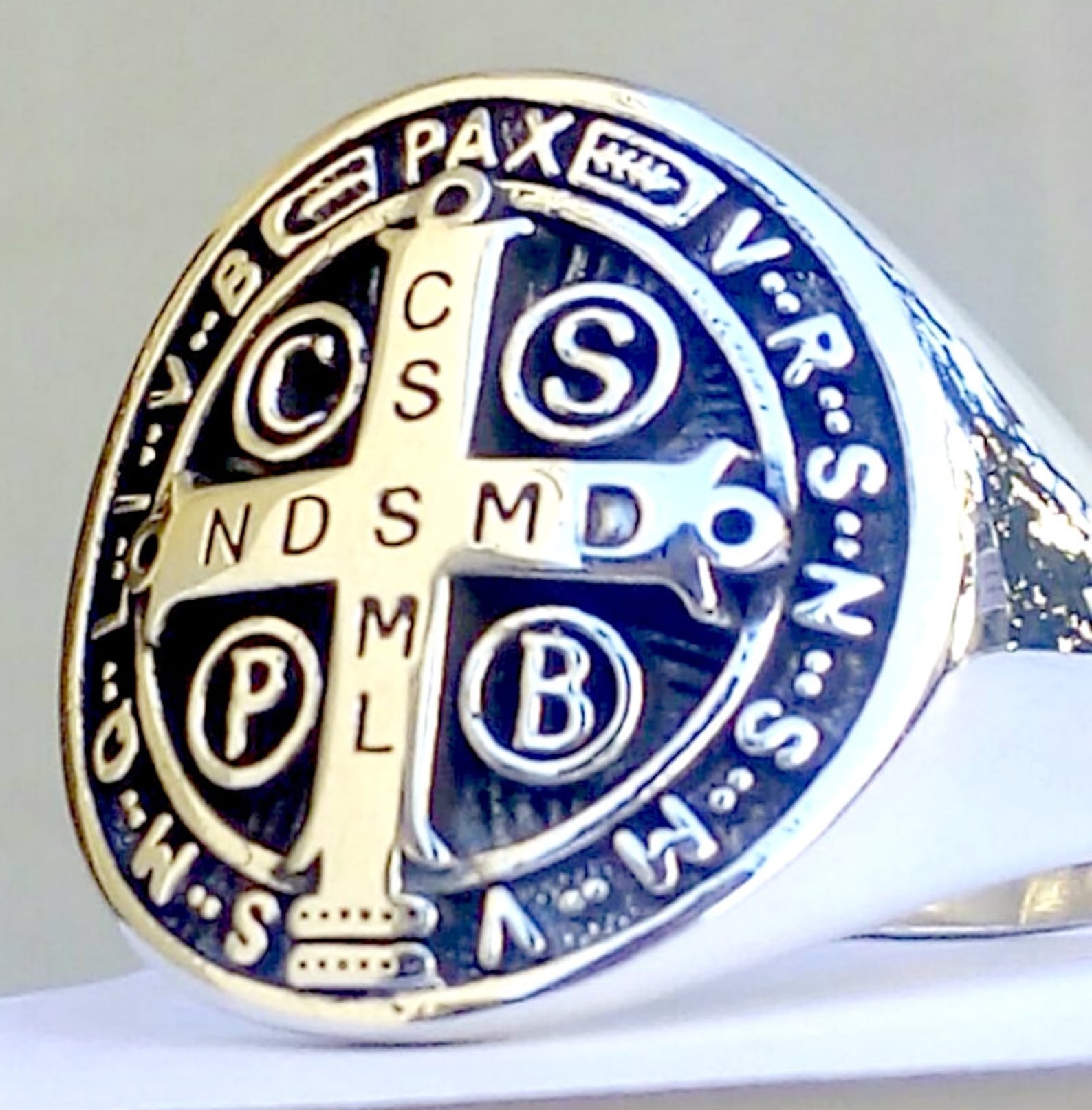 St Benedict Exorcism Cross Demon Protection Ghost Hunter Handmade 3D ...