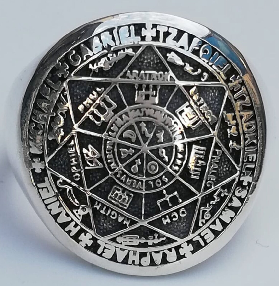 El sello de los siete arcángeles sellos de amuleto de la | Etsy