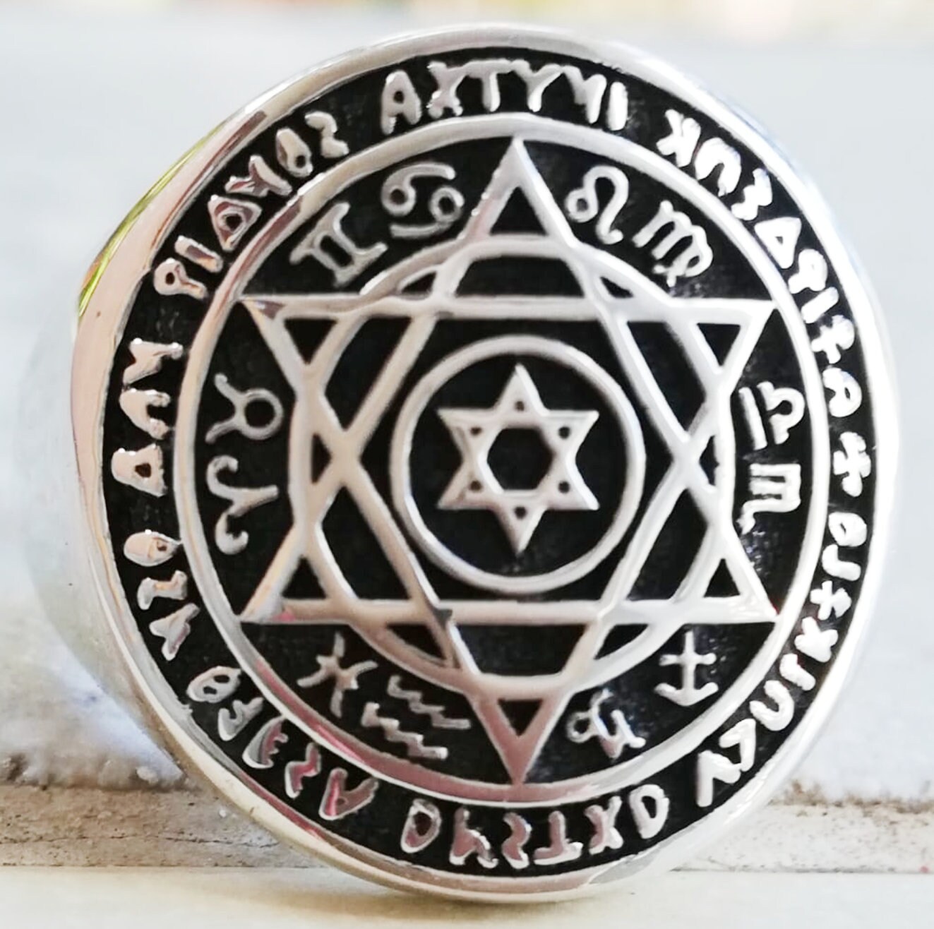 Constellation Tarot Hexagram Talisman Solomon Seal Kabbalah | Etsy