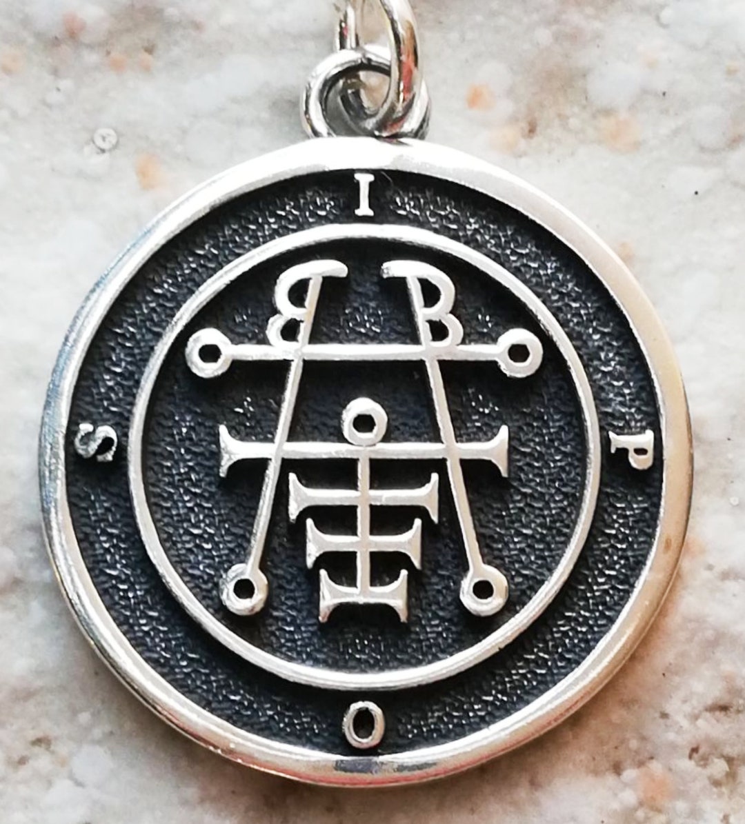 Sigil of Anubis , Seal Sigil of Ipos Handmade 3D Pendant Solid Sterling ...