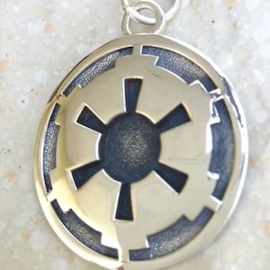 Star Wars Galactic Empire Imperial Crest Handmade 3D Pendant Solid ...