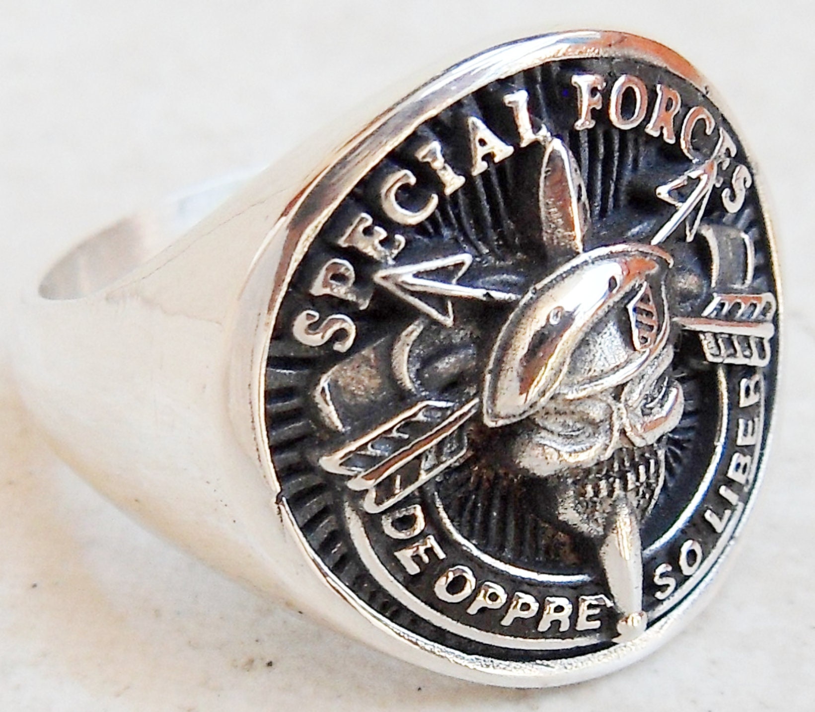 Special Forces Airborne Military Handmade 3D Ring Solid - Etsy