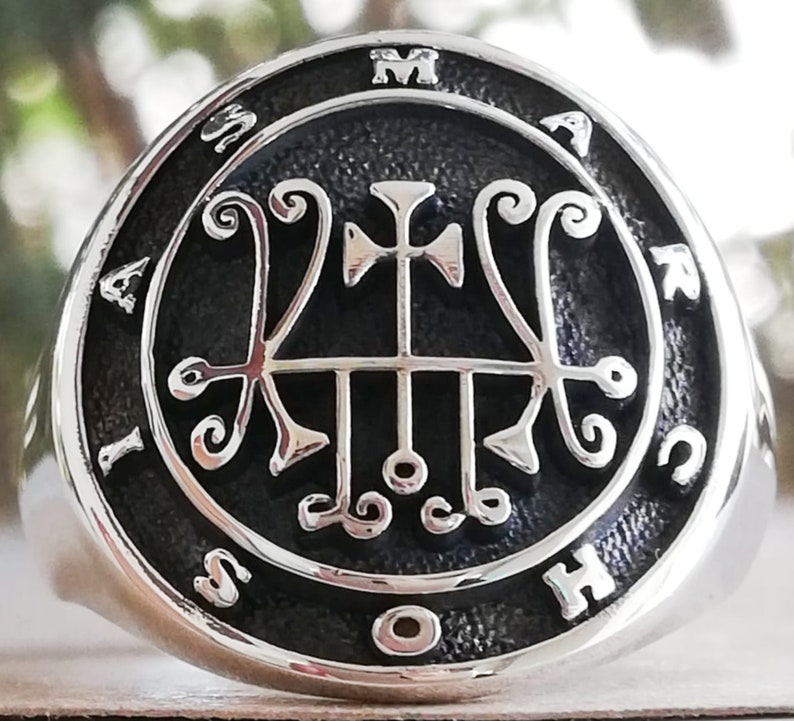 Seal Sigil of Marchosias Handmade 3D Ring Solid Sterling Silver 925 - Etsy