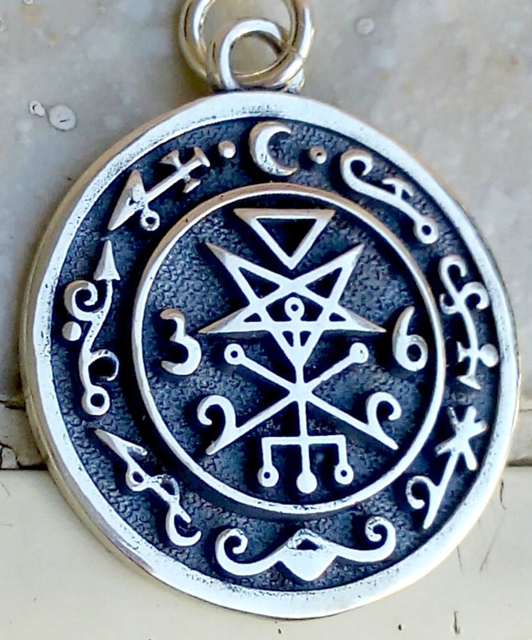 Seal of Lilith, Sigil of Lucifer, Seal Kabbalah Occult Amulet, Ritual ...