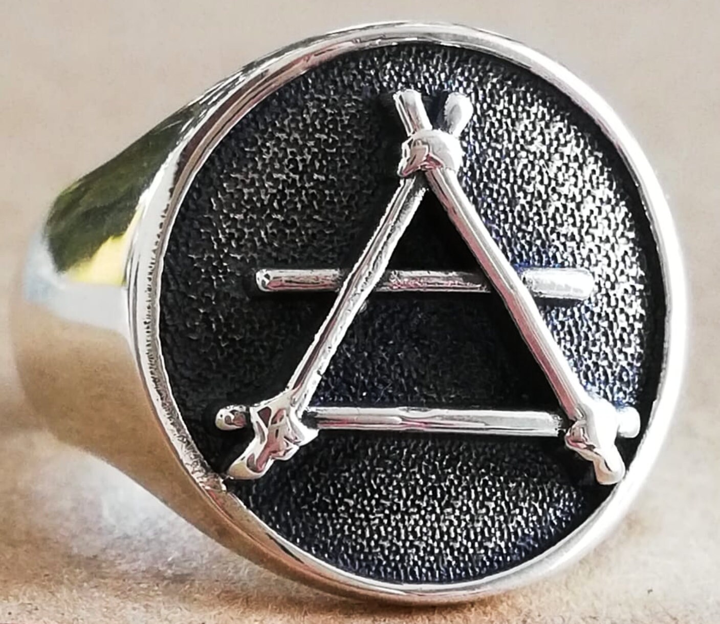 Air Symbol Upward Triangle Emblem Air Element Amulet Talisman Handmade ...