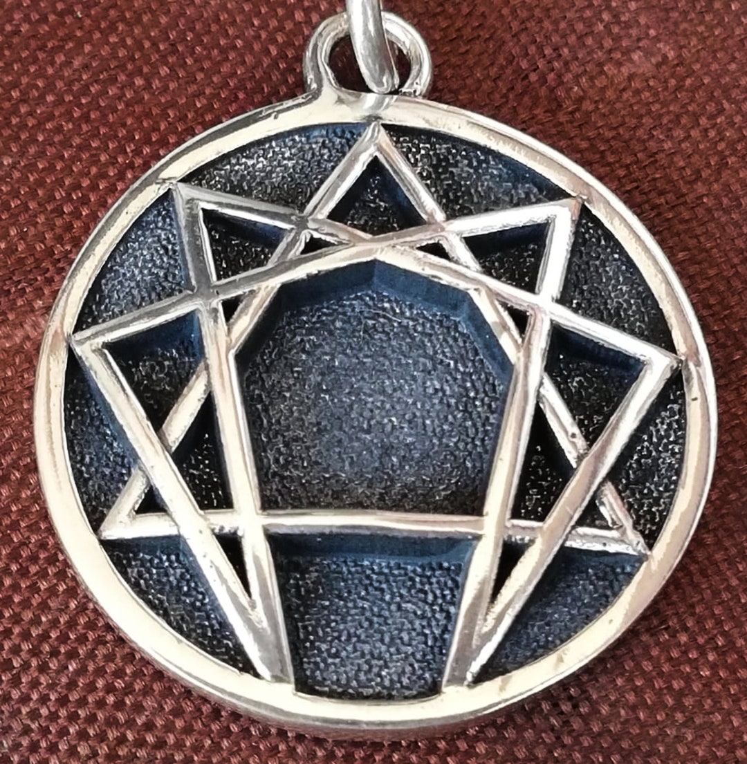 Enneagram of Personality Symbol Handmade 3D Pendant Solid Sterling ...