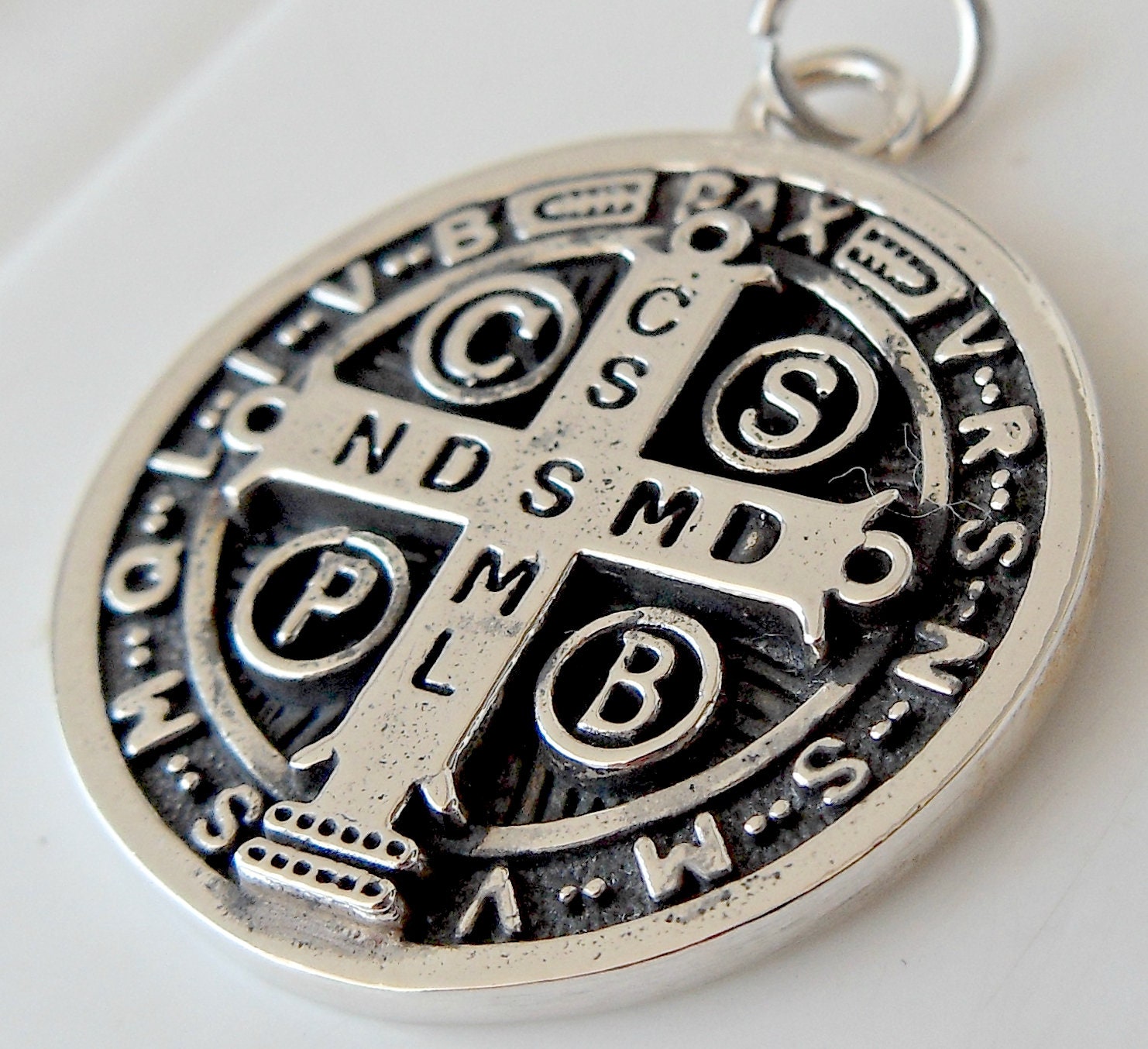 St Benedict Exorcism Cross Demon Protection Ghost Hunter - Etsy