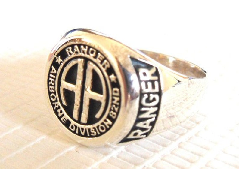 USA Army 82nd Airborne Division Handmade Ring Sterling Silver 925 - Etsy