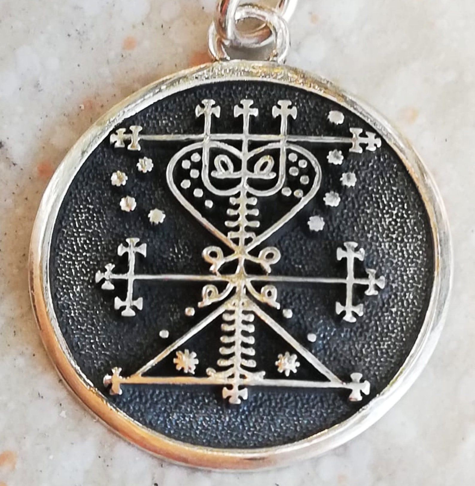 Solid Sterling Silver 925 Loa Lwa Veve Maman Brigitte Amulet - Etsy