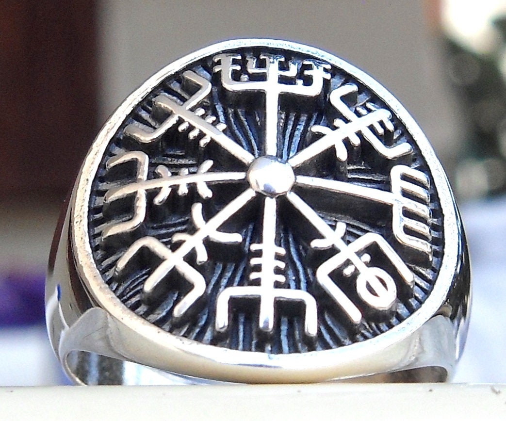 Vegvisir Rune Viking Compass Barbarian Gladiator Medieval Odin | Etsy