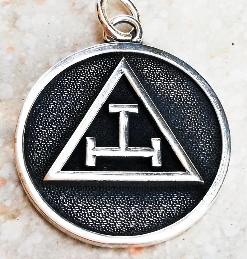 Royal Arch Masonic Mason Handmade 3D Pendant Solid Sterling Silver 925 ...