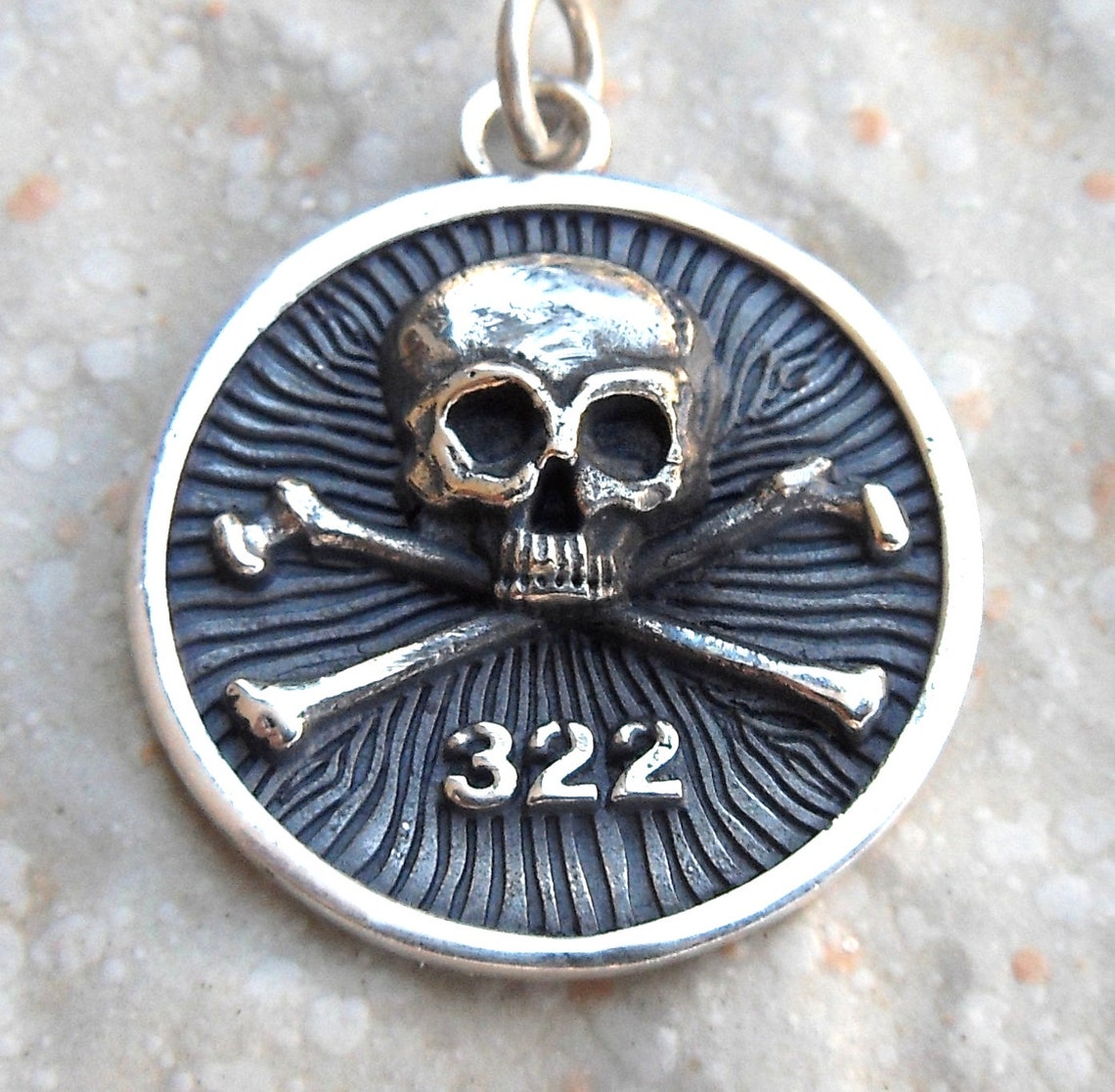 Yale Secret Society Skull and Bones Handmade 3D Pendant Solid | Etsy