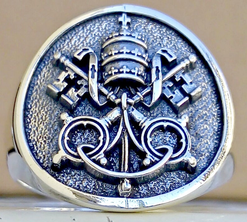 Vatican Christianity Crossed Keys Crown St. Peter Papal Keys Handmade ...