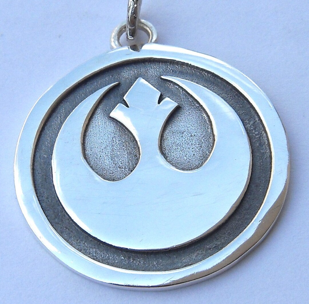 Star Wars Rebel Alliance Handmade 3D Pendant Solid Sterling Silver 925 ...
