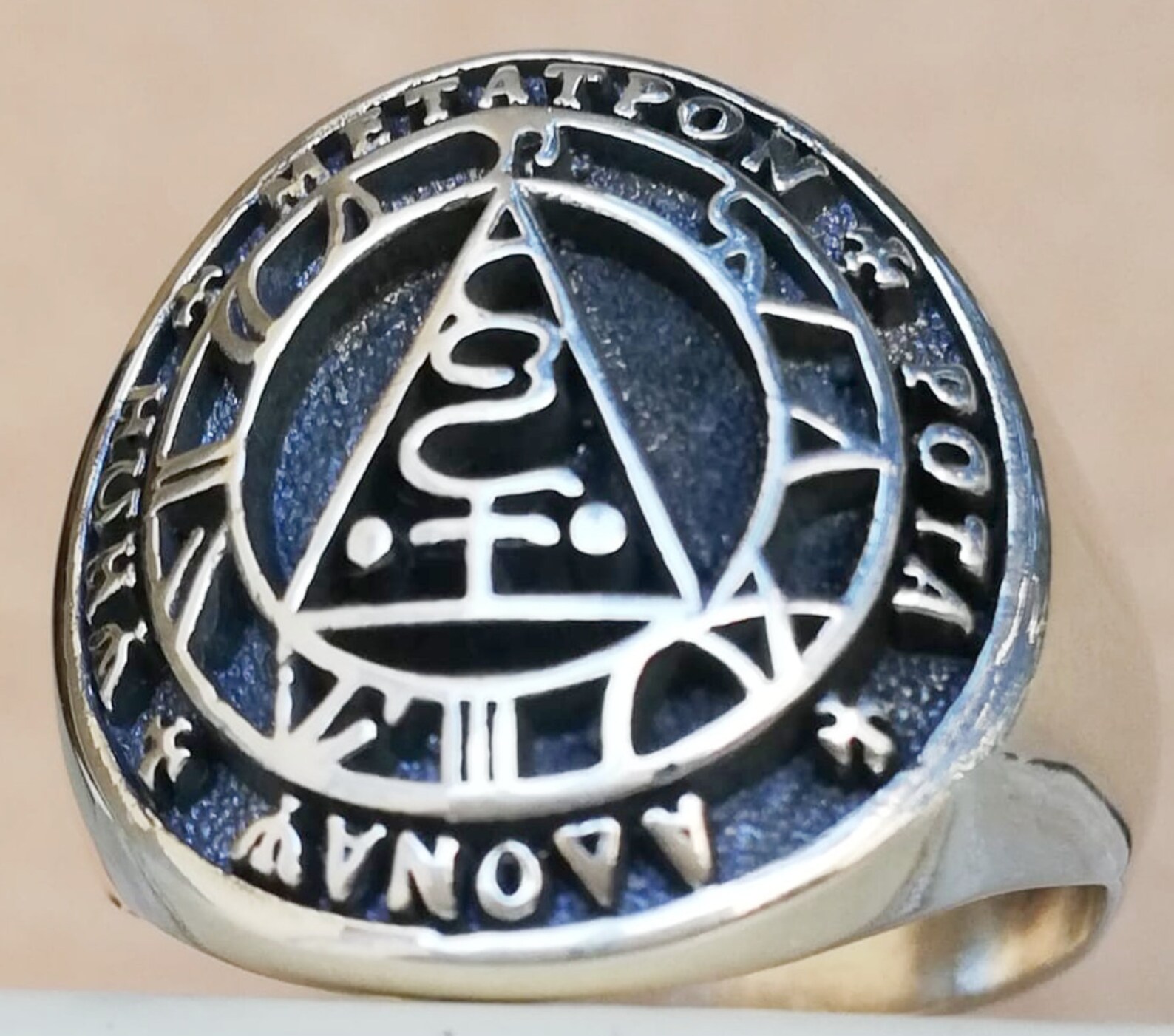 Seal of the Metatron Handmade 3D Ring Solid Sterling Silver - Etsy