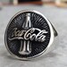 Coca Cola Bottle Handmade 3D Ring Solid Sterling Silver 925 - Etsy