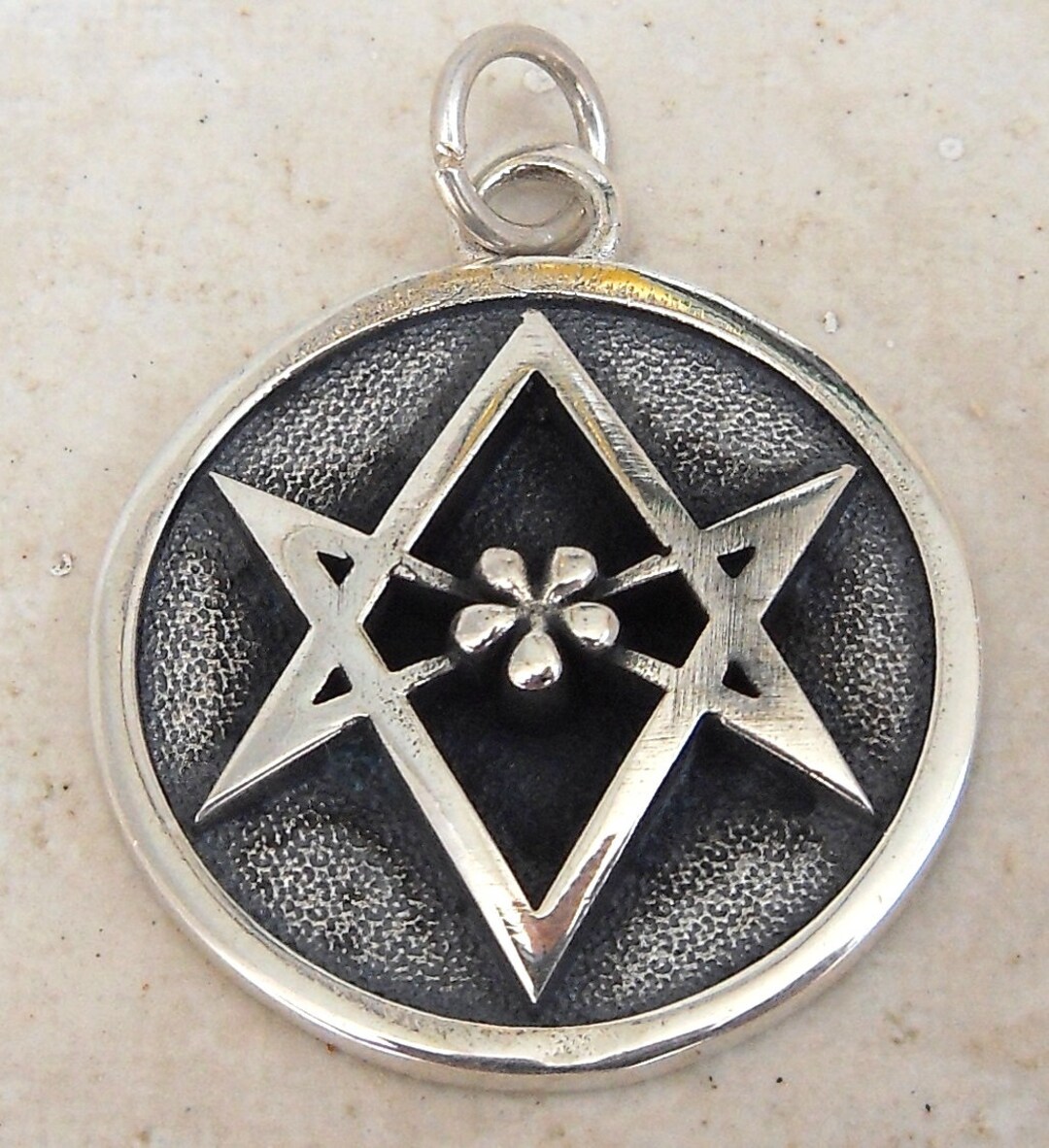 Unicursal Hexagram Handmade 3D Pendant Solid Sterling Silver 925 - Etsy