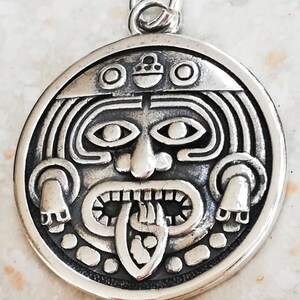 Aztec Calendar Stone Pectoral Medallion Antique, Aztec Sun God Tonatiuh ...