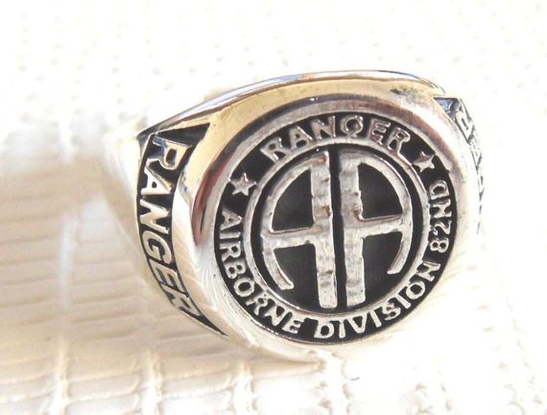 USA Army 82nd Airborne Division Handmade Ring Sterling Silver 925 - Etsy