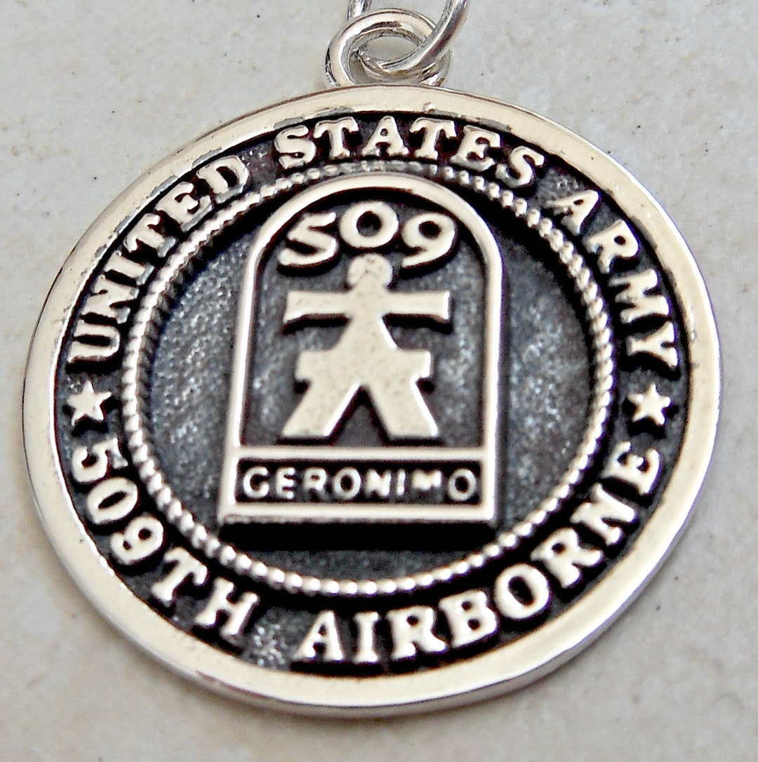US Army 509th Airborne Infantry Regiment Geronimo Handmade 3D Pendant ...
