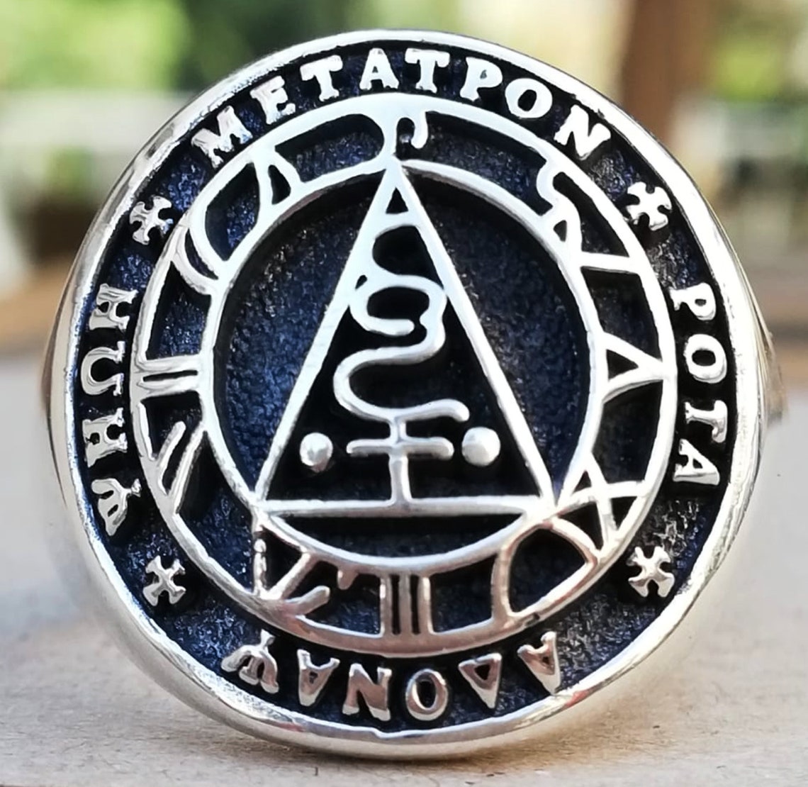 Seal of the Metatron Handmade 3D Ring Solid Sterling Silver - Etsy