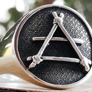 Air Symbol Upward Triangle Emblem Air Element Amulet Talisman Handmade ...