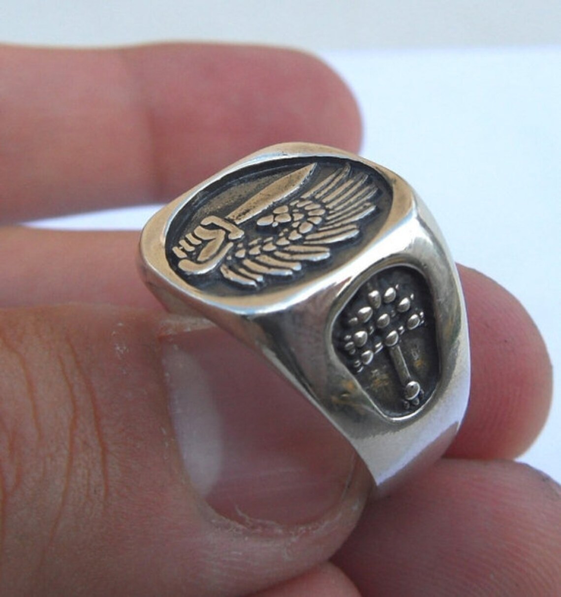 French Foreign Legion Army Handmade Ring Sterling Silver 925 - Etsy