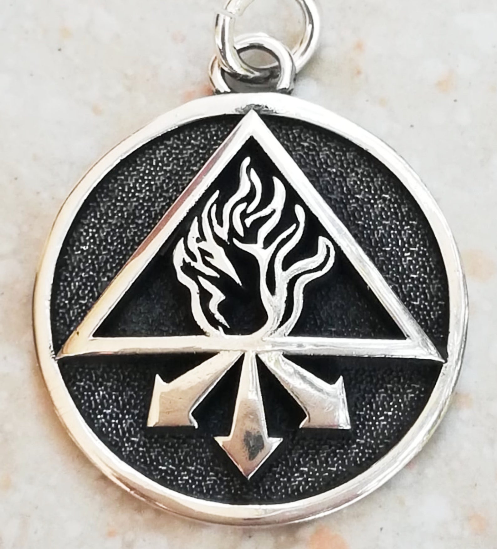 Red King Symbol Sulfur of the Philosophers Handmade 3D Pendant Solid ...