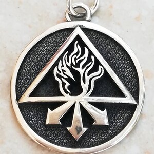 Red King Symbol Sulfur of the Philosophers Handmade 3D Pendant Solid ...