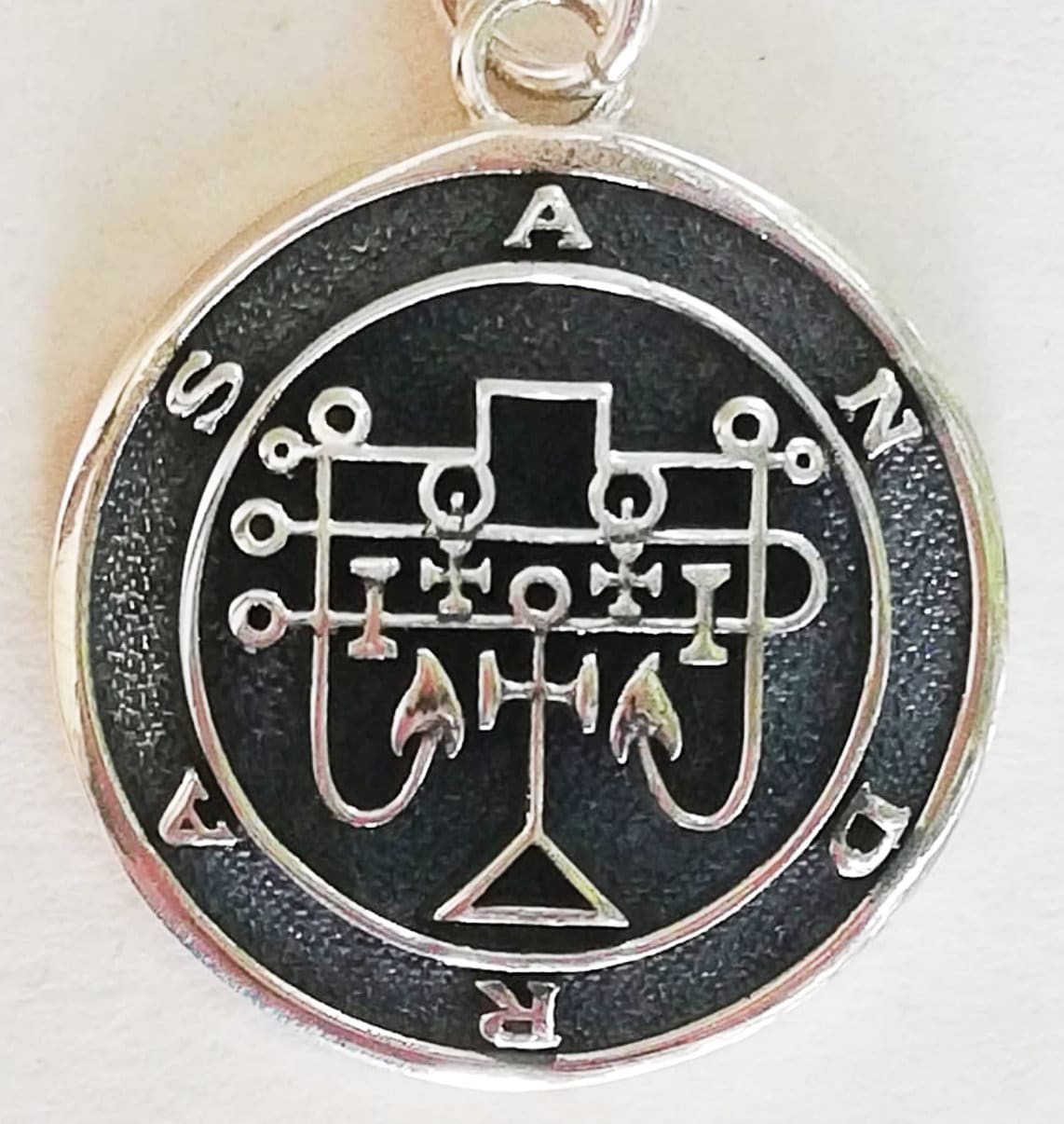 Seal Sigil of Andras Handmade 3D Pendant Solid Sterling Silver | Etsy