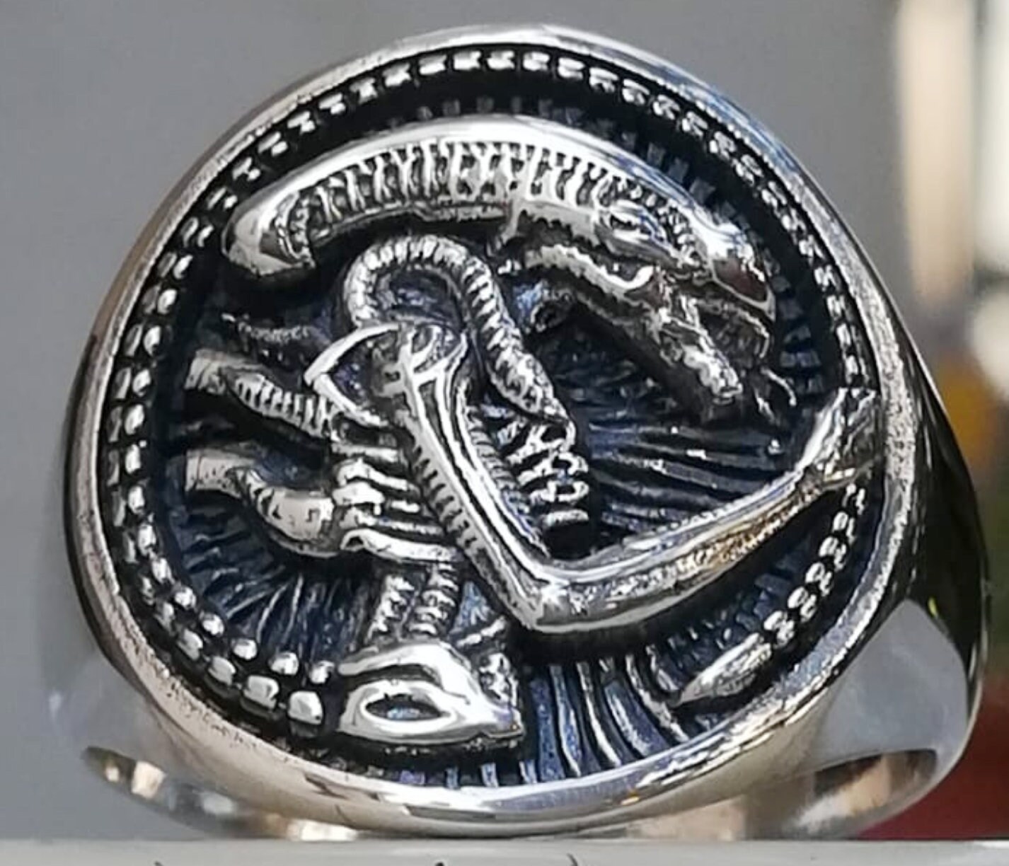 Alien Xenomorph Predator Handmade 3D Ring Solid Sterling - Etsy UK