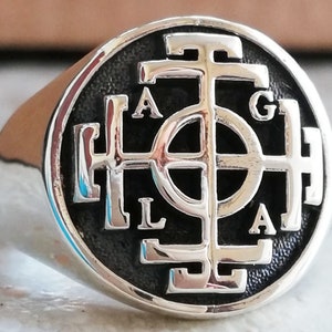 John Dee’s AGLA, Sigil Wheel of Fortune, Ancient Symbol of Luck ...