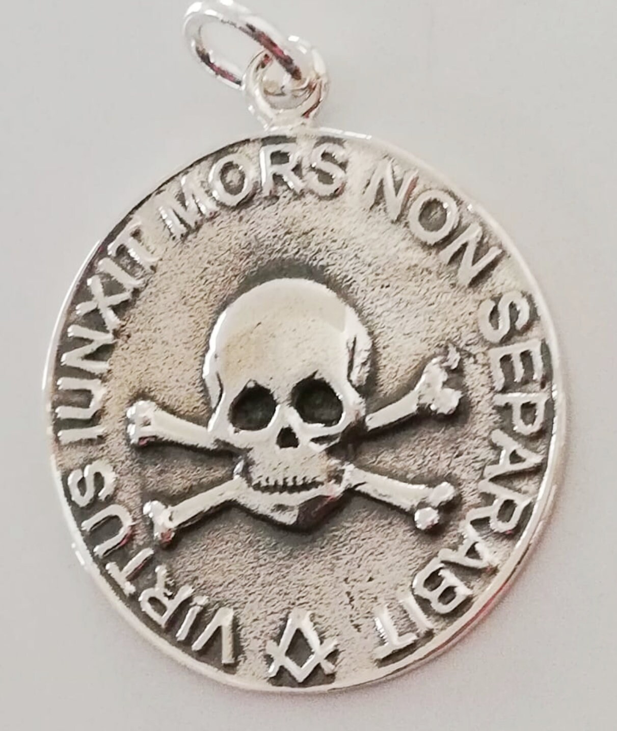 Skull and Bones Masonic Handmade 3D Pendant Solid Sterling - Etsy