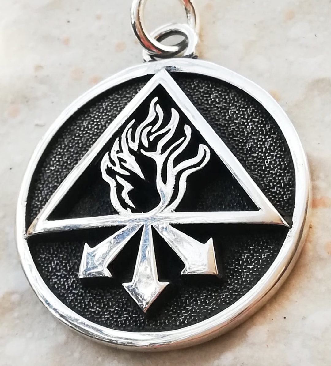 Red King Symbol Sulfur of the Philosophers Handmade 3D Pendant Solid ...