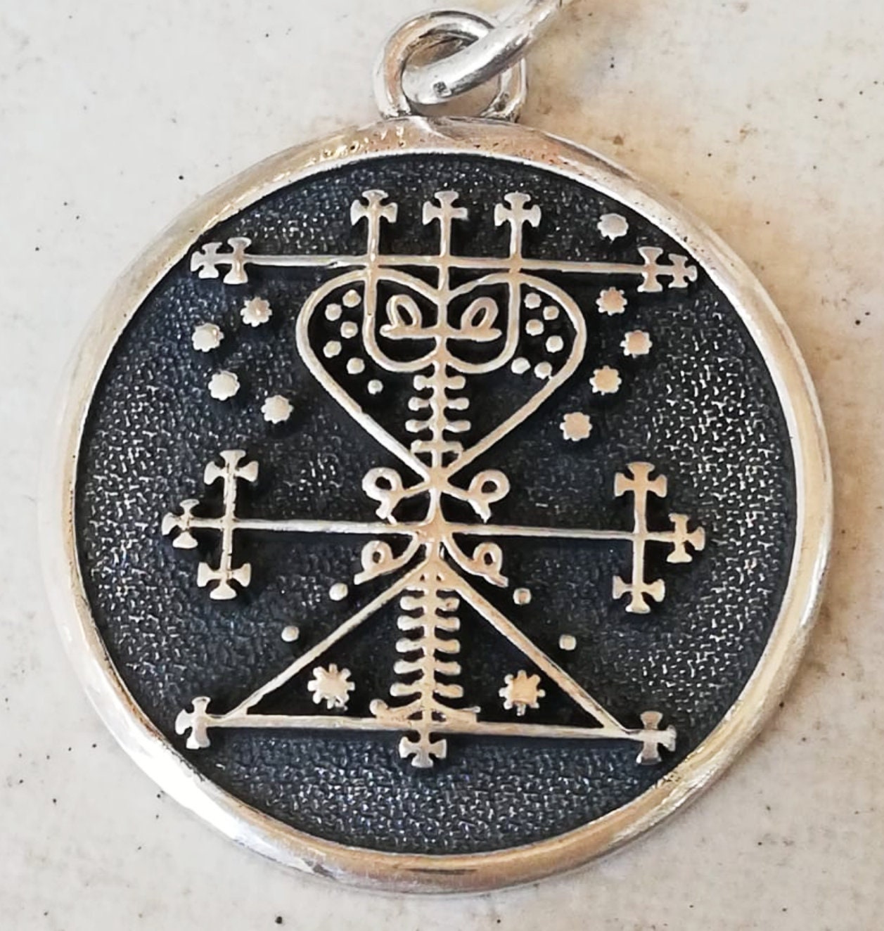 Solid Sterling Silver 925 Loa Lwa Veve Maman Brigitte Amulet | Etsy