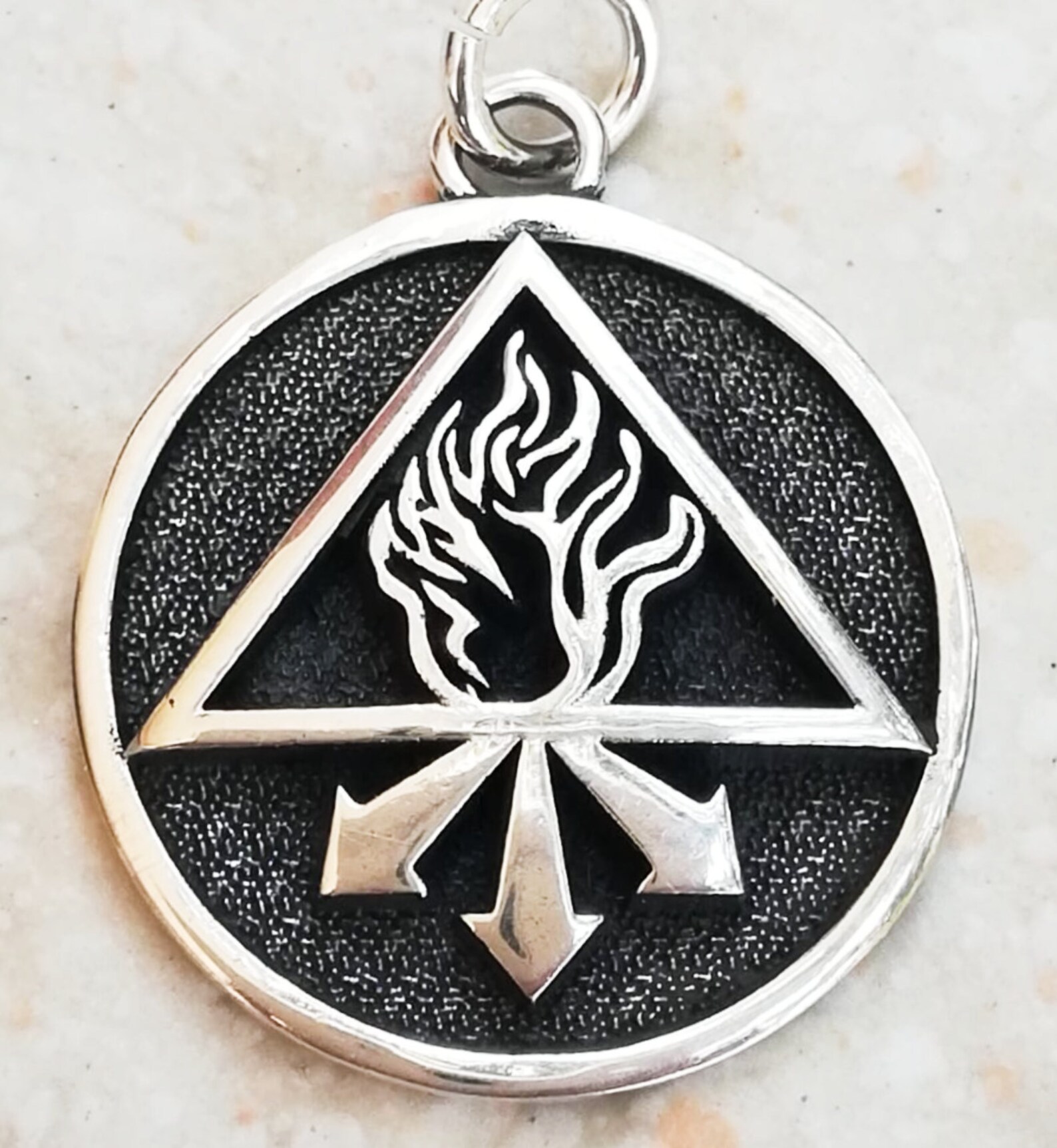 Red King Symbol Sulfur of the Philosophers Handmade 3D Pendant Solid ...