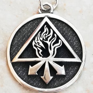Red King Symbol Sulfur of the Philosophers Handmade 3D Pendant Solid ...
