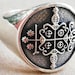 Papa Legba Veve the Guardian of the Crossroads Handmade 3D Ring Solid ...