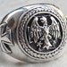 German Eagle Crodss Handmade Ring Sterling Silver 925 - Etsy