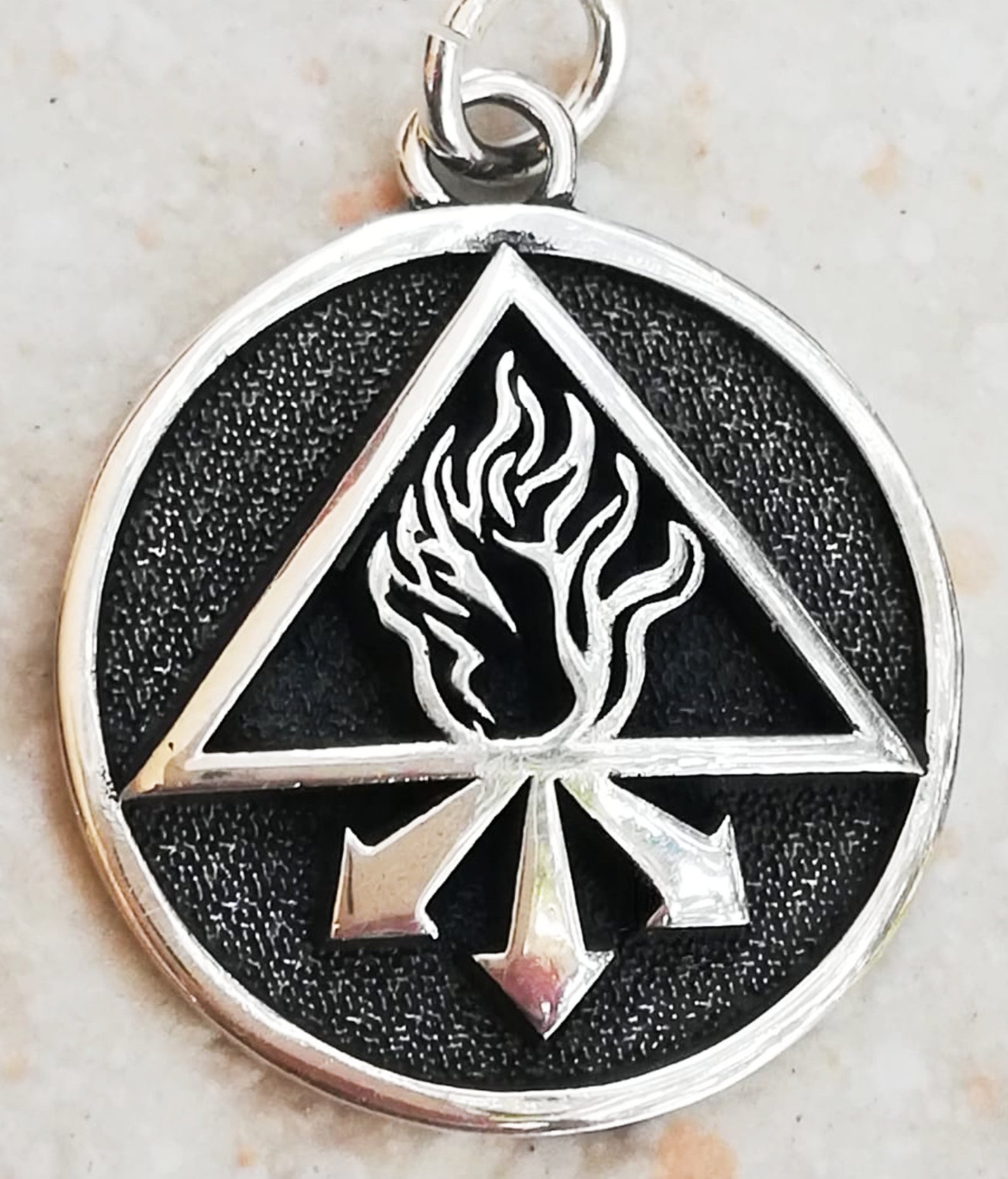 Red King Symbol Sulfur of the Philosophers Handmade 3D Pendant - Etsy