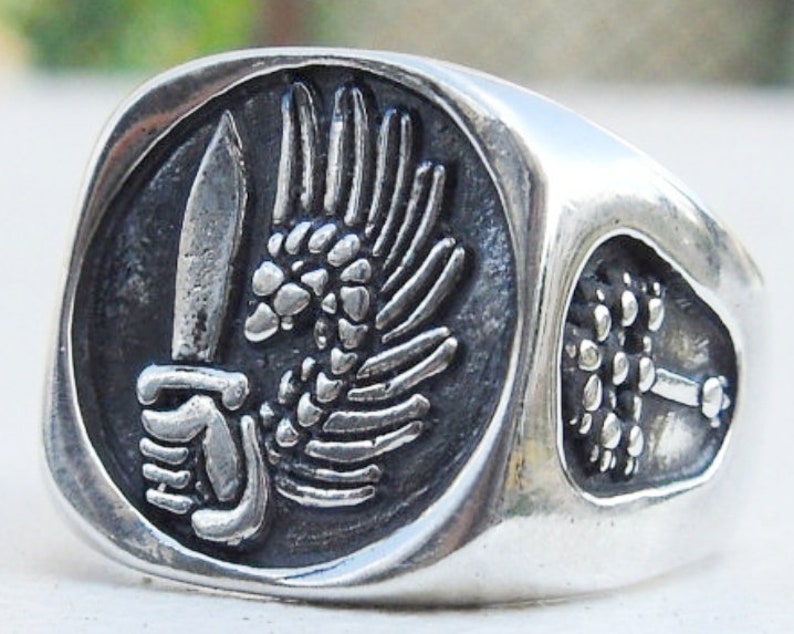 French Foreign Legion Army Handmade Ring Sterling Silver 925 - Etsy