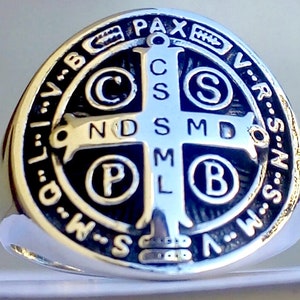 St Benedict Exorcism Cross Demon Protection Ghost Hunter Handmade 3D ...