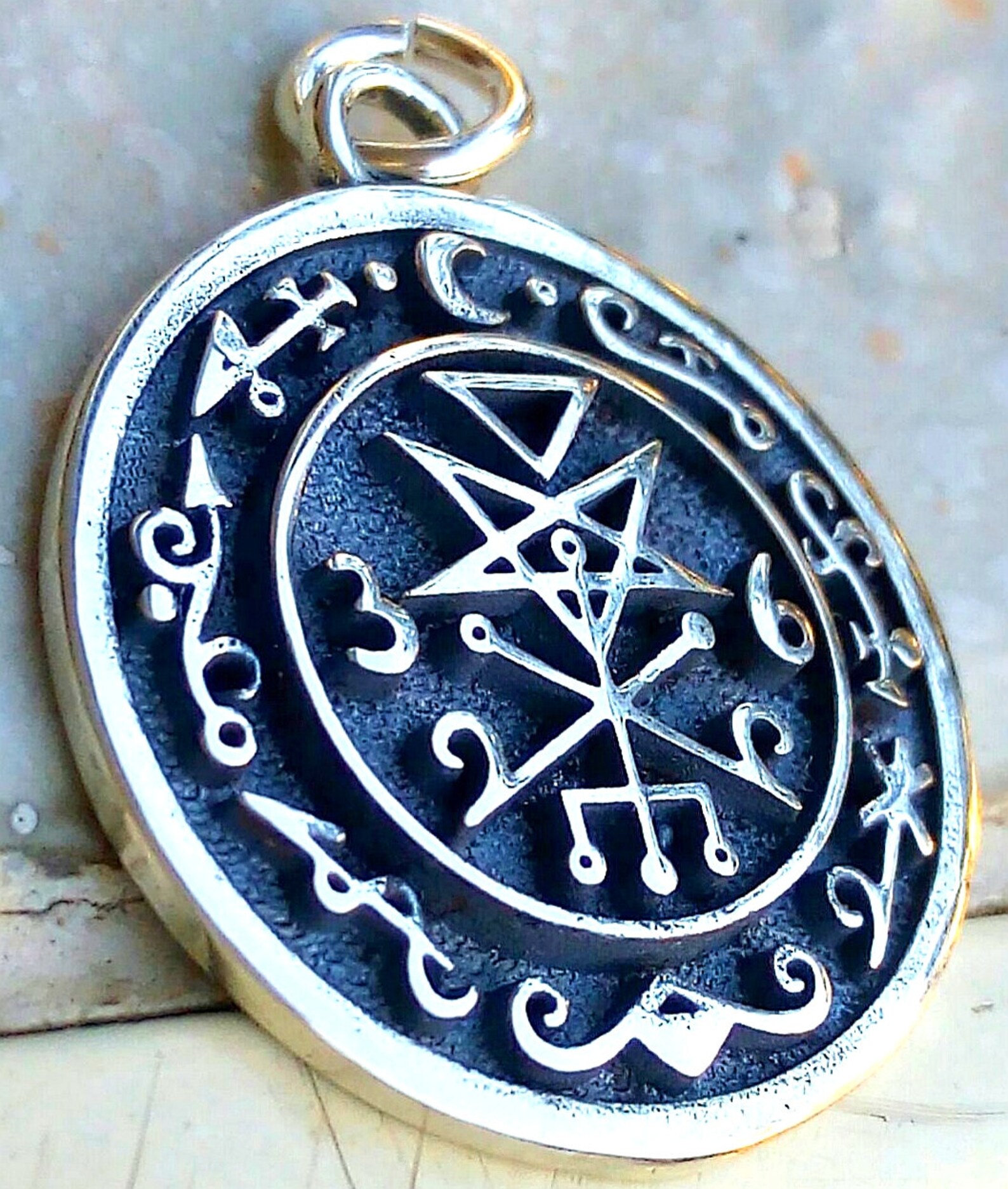 Seal of Lilith, Sigil of Lucifer, Seal Kabbalah Occult Amulet, Ritual ...