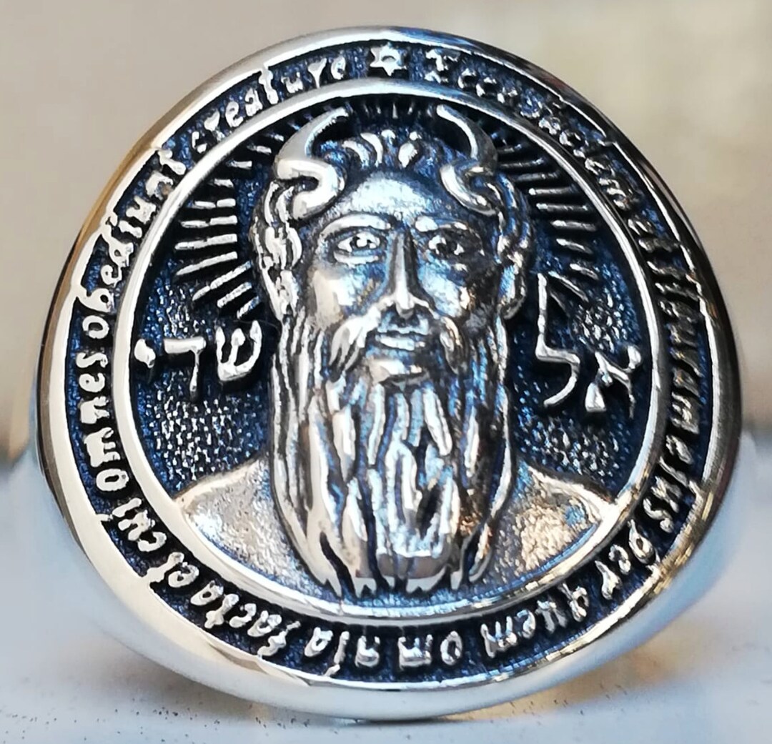 Goetia First Pentacle of the Sun Solomon Kabbalah Amulet Handmade 3D ...