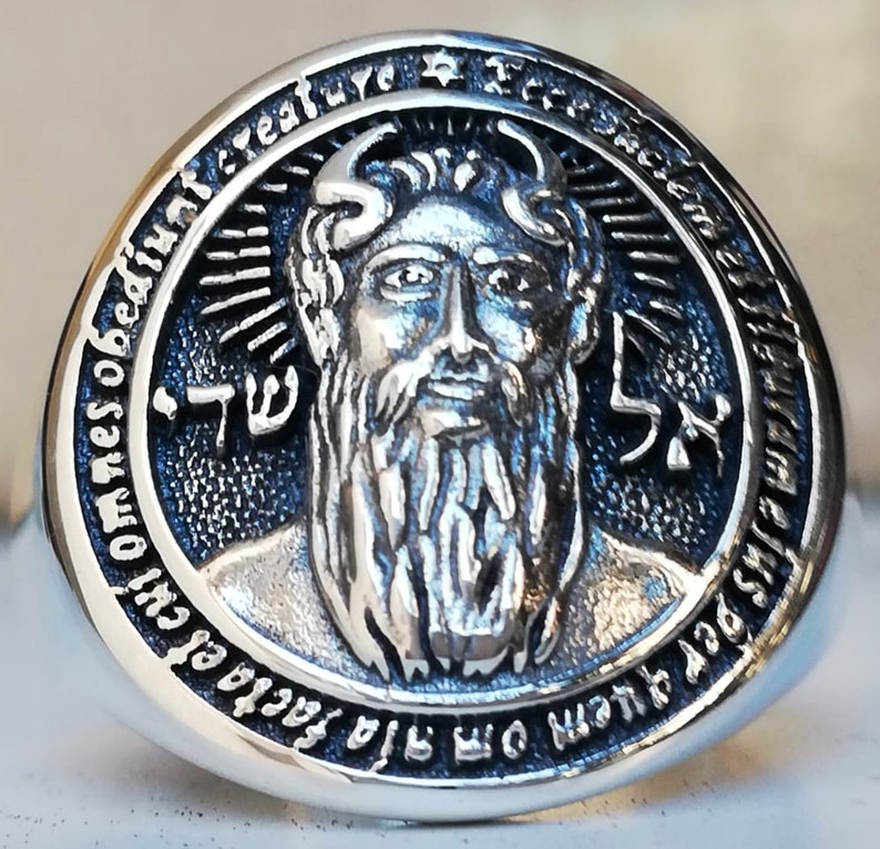 Goetia First Pentacle of the Sun Solomon Kabbalah Amulet Handmade 3D ...