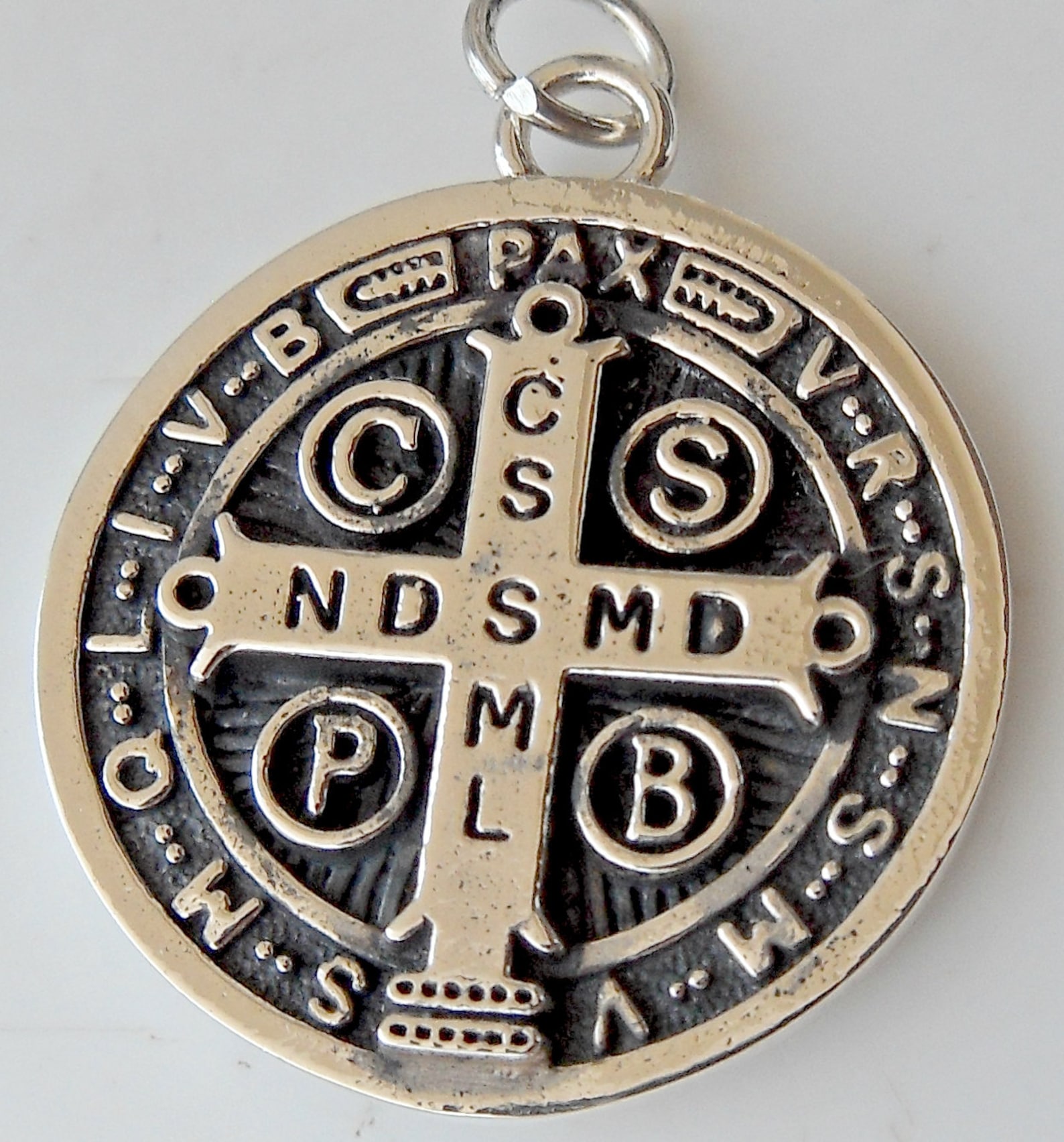 St Benedict Exorcism Cross Demon Protection Ghost Hunter Handmade 3D ...