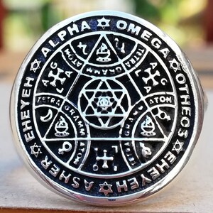 Enochian Sigil of Protection Solomon Kabbalah Amulet Talisman Handmade ...