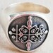 Papa Legba Veve the Guardian of the Crossroads Handmade 3D Ring Solid ...