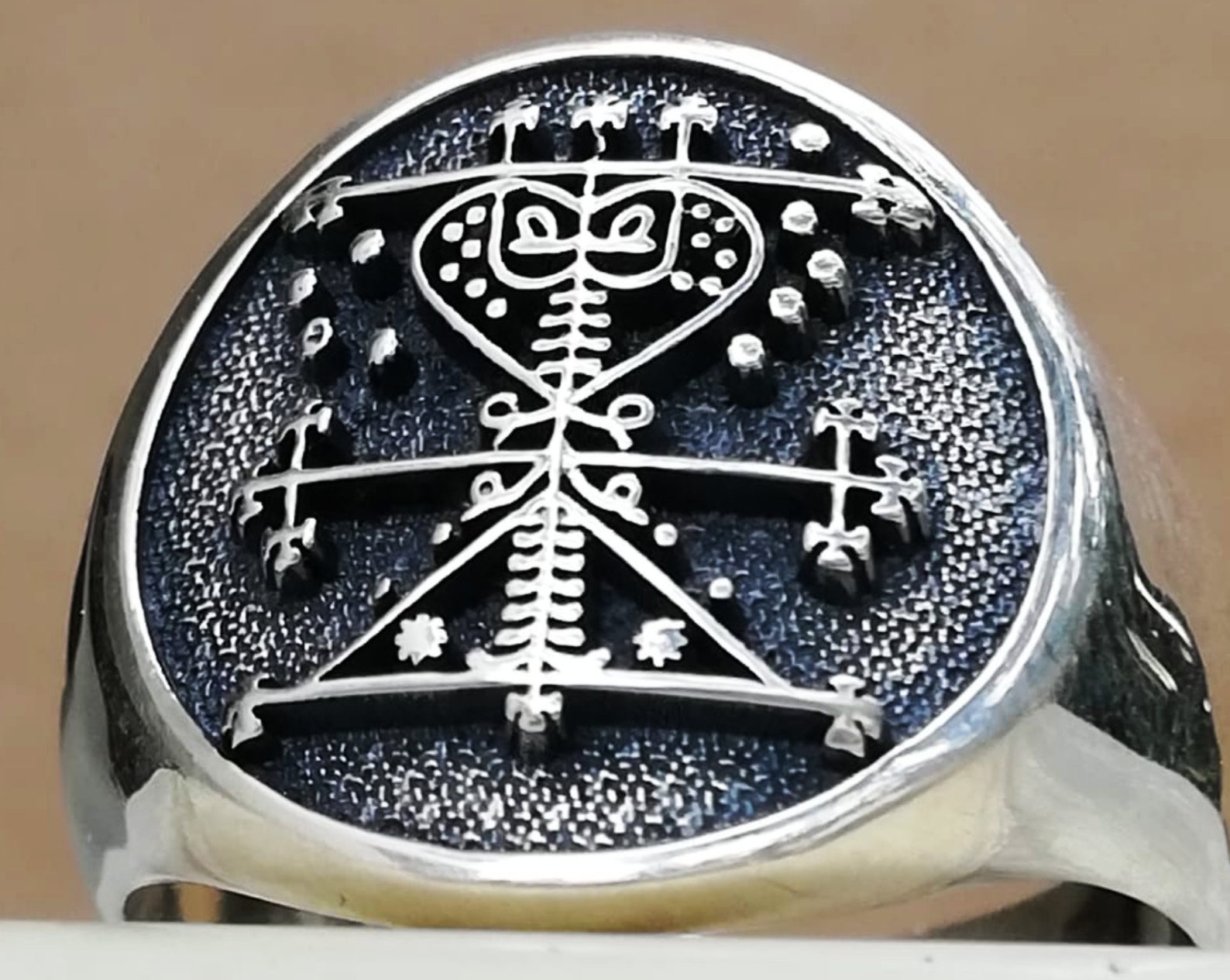 Loa Lwa Veve Maman Brigitte Amulet, Voodoo Talisman Hoodoo Handmade 3D ...