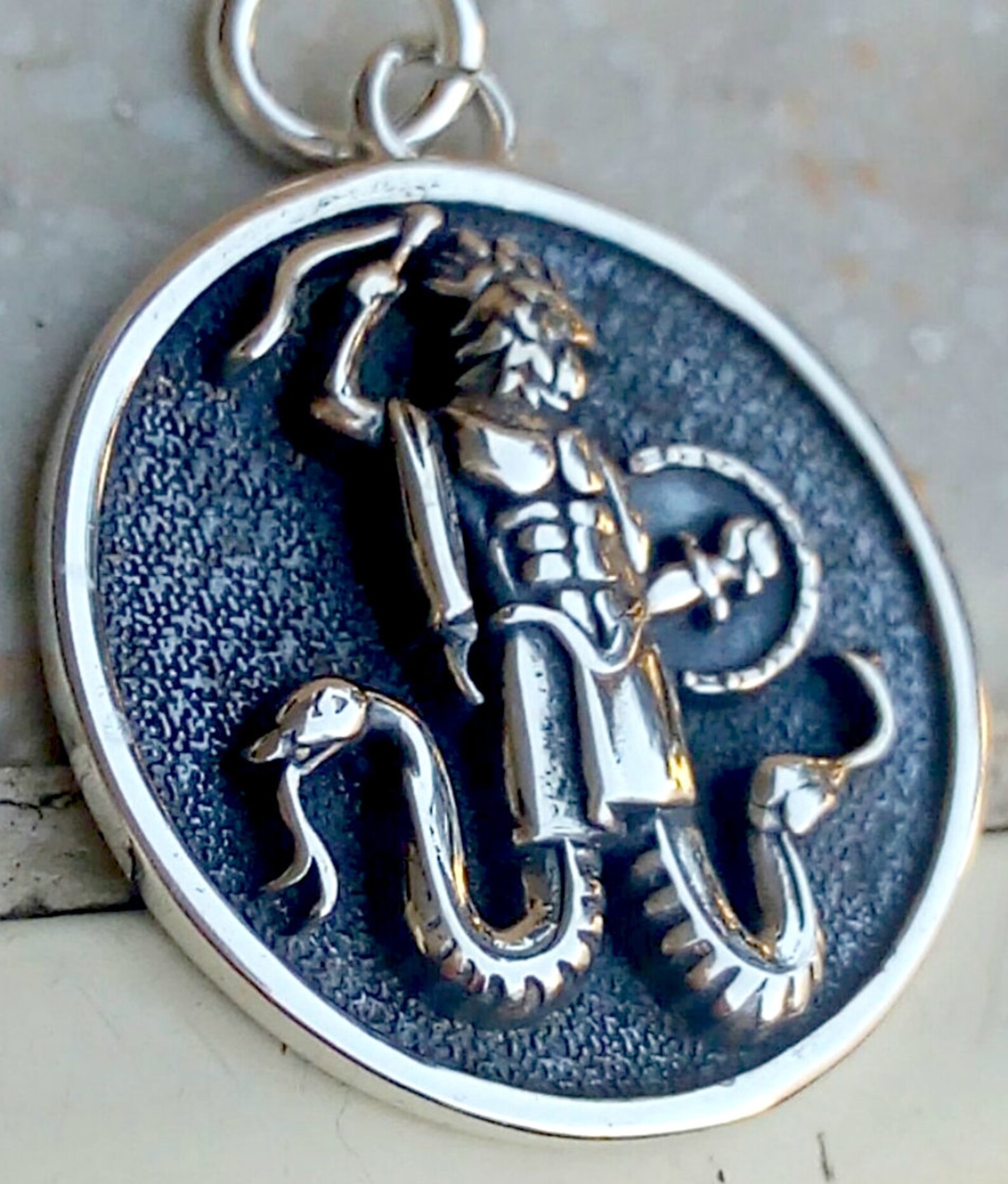 Abraxas Gnostic Gnosticism Magic Talisman Templars Handmade 3D Pendant ...